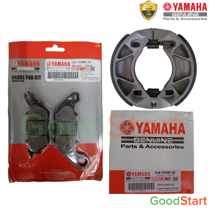 YAMAHA BRAKE PADS & SHOE SET MIO SPORTY (Front & Rear) SET | Lazada PH