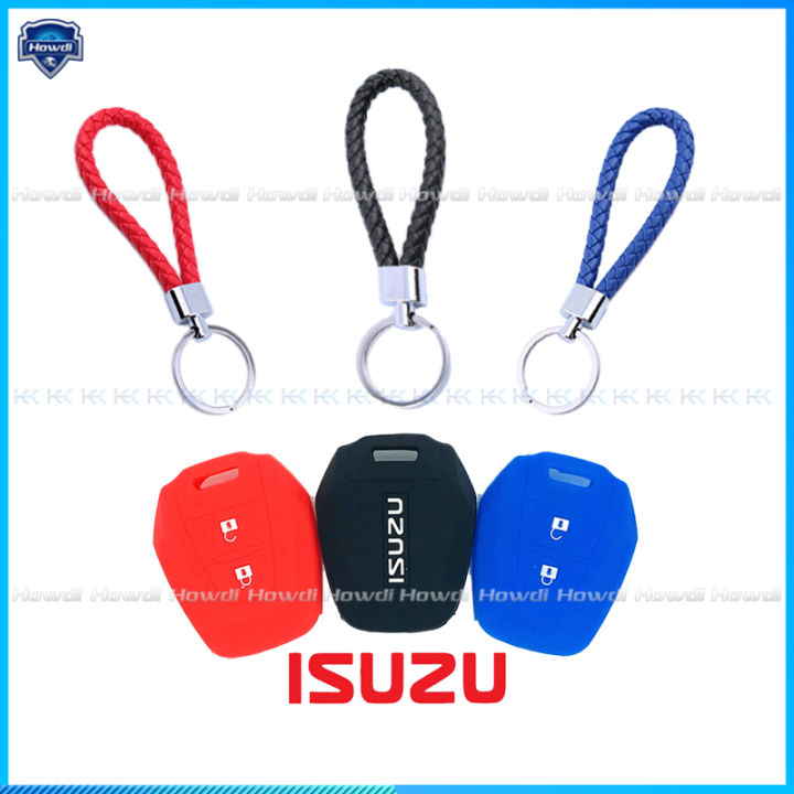Silicone Key Cover For Isuzu Dmax With Leather Keychain Lazada
