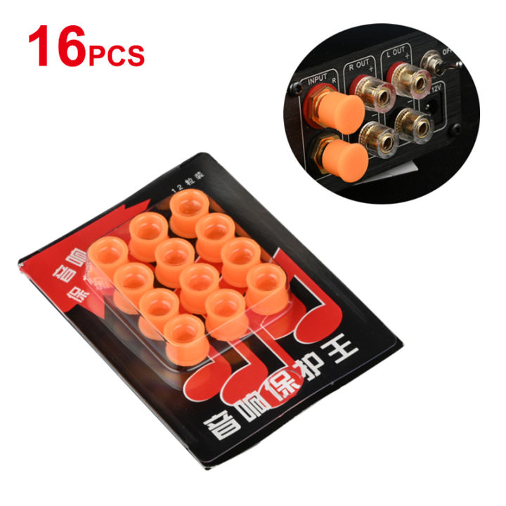 Potey Universal RCA Jack Cover Cap Audio Connector Protective Cap RCA ...