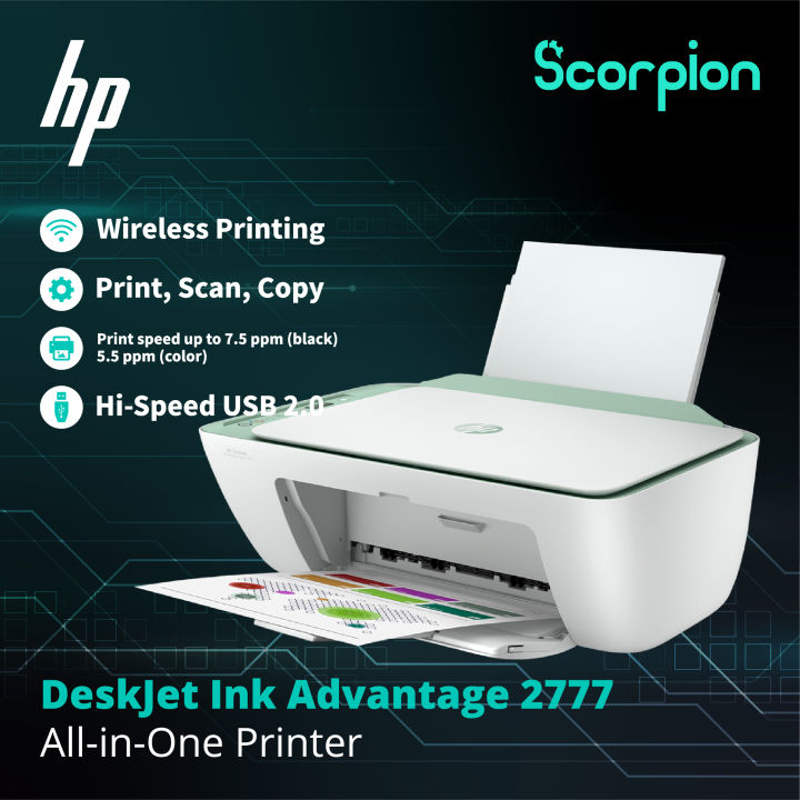 HP DeskJet Ink Advantage 2777 All-in-One Printer | Lazada