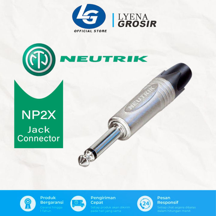 Neutrik NP2X Original Jack Akai Konektor Mono Phone ( 6.5mm ) | Lazada ...