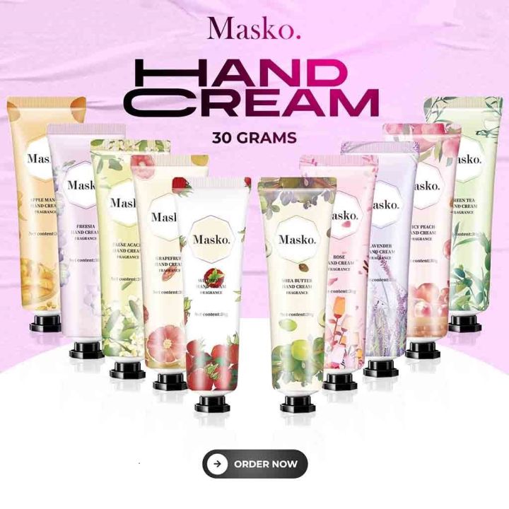 Masko Essential Natural Hand Cream 30g for Women Perfect with Travel ...