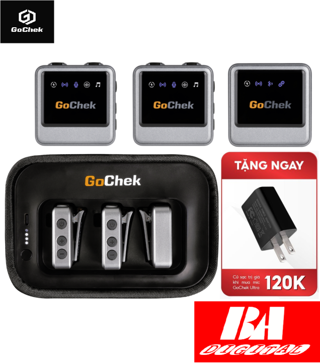 Micro GOCHEK Ultra Plus D - Thiết bị thu âm chuyên nghiệp GoChek tích ...