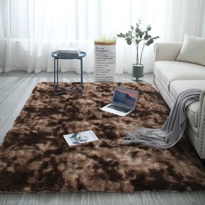 Gradient Color Tie Dye Silk Carpet For Living Room And Window ...