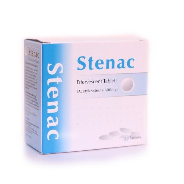 STENAC EFFERVESCENT 600MG TAB EXPIRY 30 TABLETS EXPIRY 2027/01 | Lazada