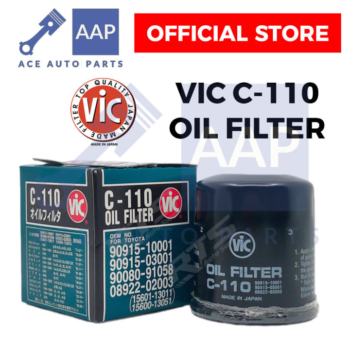 Vic Oil Filter for Vios, Corolla, Wigo, Suzuki Multicab, Transformer ...