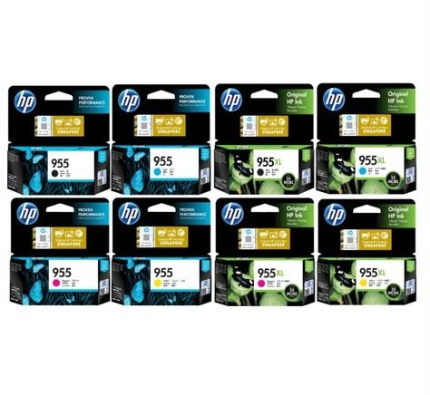 HP 955 / 955XL Black Cyan Magenta Yellow Ink Cartridge [ORIGINAL ...