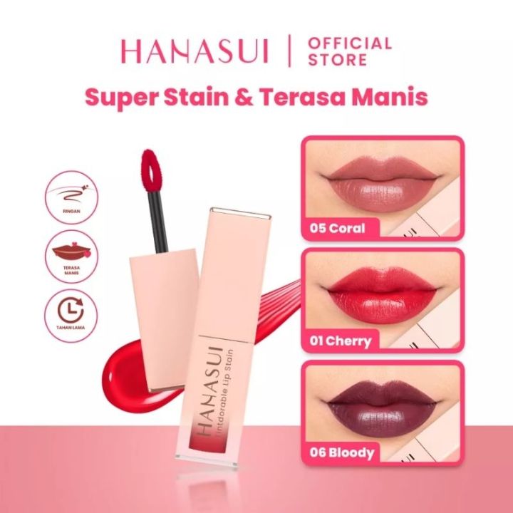 Hanasui Tintdorable Lip Stain Lip Tint | Lazada Indonesia