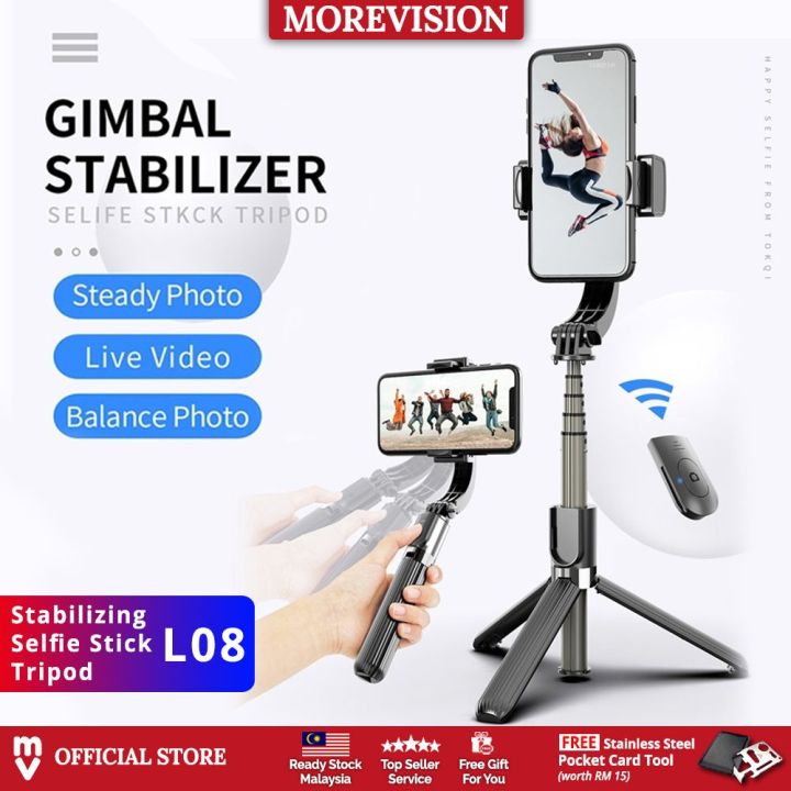 Handheld Gimbal Stabilizer L08 L09 Phone Holder Mobile Video Vlog Stand ...