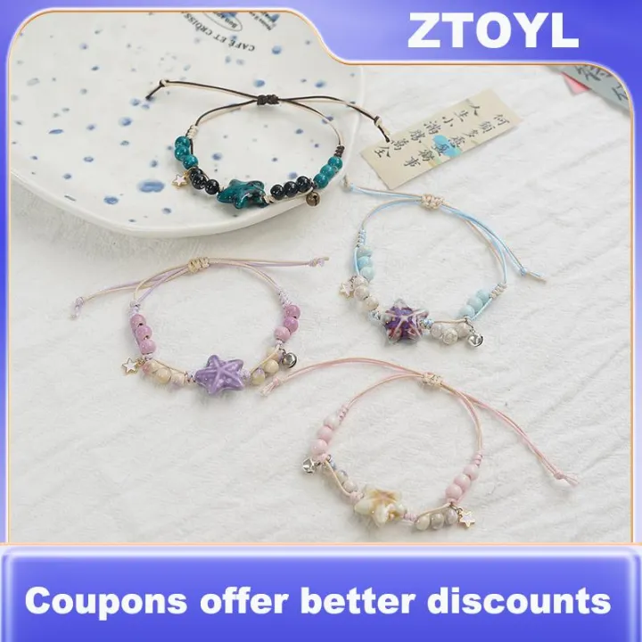 ZTOYL Đơn Giản Thủ Công Có Thể Điều Chỉnh Vòng Đeo Tay Gốm Cho Phụ Nữ ...