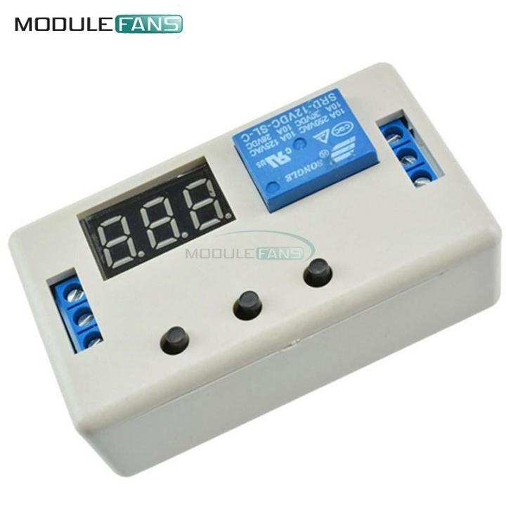 Digital LED Display Time Delay Relay Module Board DC 12V Control ...