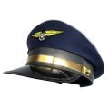 DAN LE Men Uniforms Pilot Hat Airline Theme Costume Prop Air Force Cap ...
