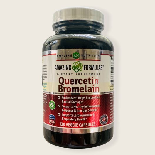 Amazing Formulas Quercetin 800 Mg with Bromelain 165 Mg 800 Mg; Made in ...