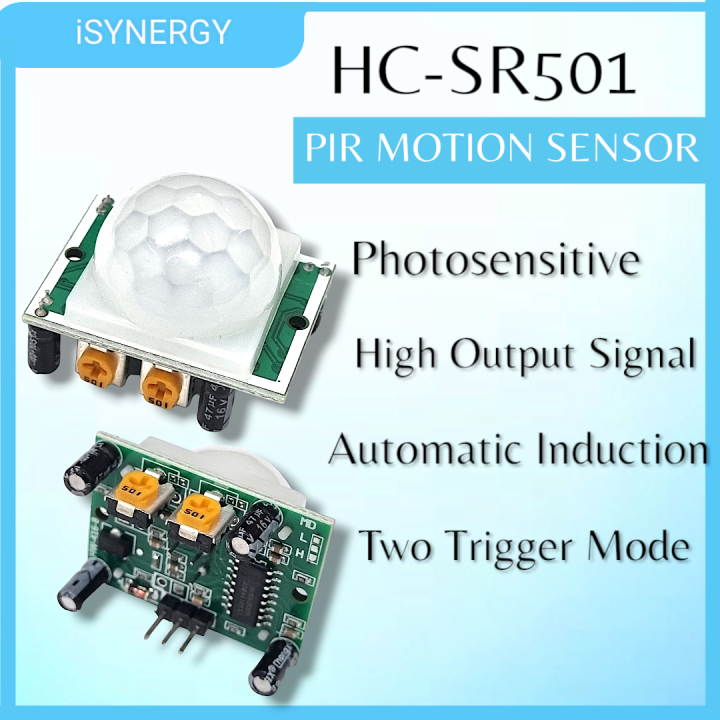 PIR MOTION SENSOR SR501 HC-SR501 ARDUINO RASPBERRY | Lazada PH