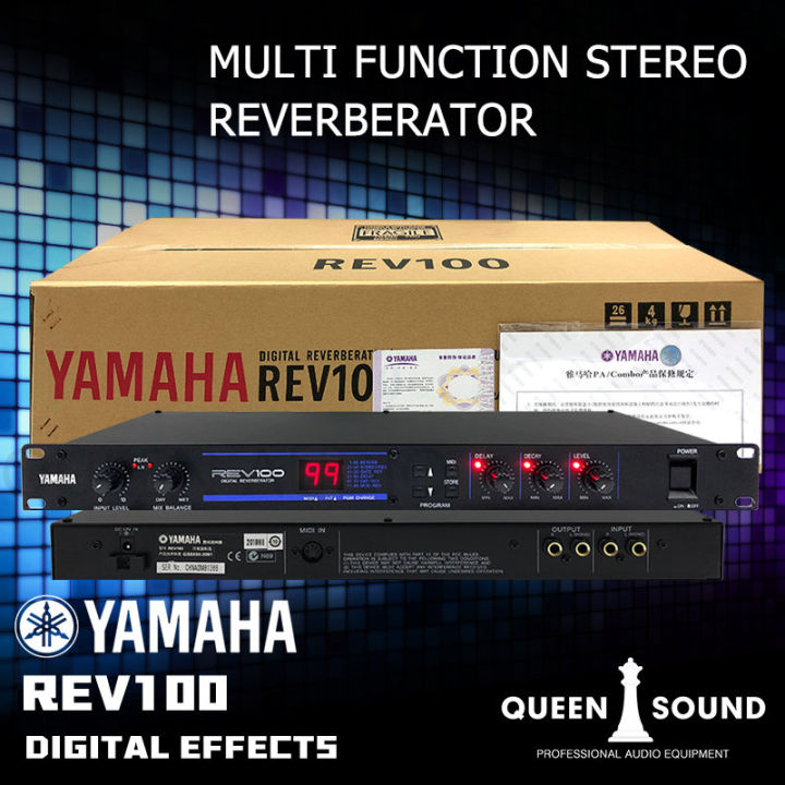 YAMAHA REV100 Vocal effect Audio effector Digital Reverb Effect With 99 professional-quality pre ...