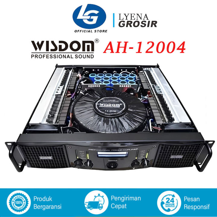 POWER AMPLIFIER WISDOM AH-12004 4 CHANEL ORIGINAL | Lazada Indonesia