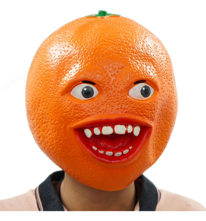 The Annoying Orange Mask Halloween Adult Costume Accessories Funny ...
