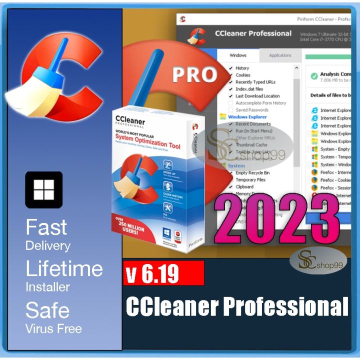 CCleaner Professional 6.19 For Windows 64bit (Latest Dec 2023) | Lazada