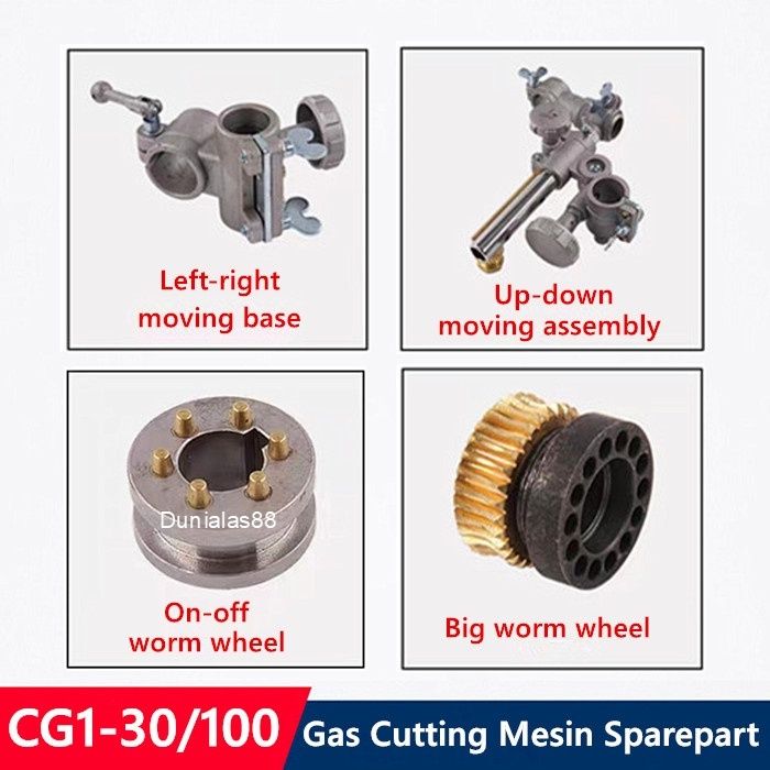 CG1-100 CG1-30 Gas Cutting Mesin Worm Wheel Kiri Kanan Naik Turun Move Base Assembly CG1 30 100 ...