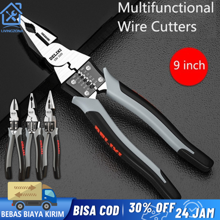 Tang Kombinasi 9" Multifungsi 5 in 1 Tang Potong Kabel Listrik ...