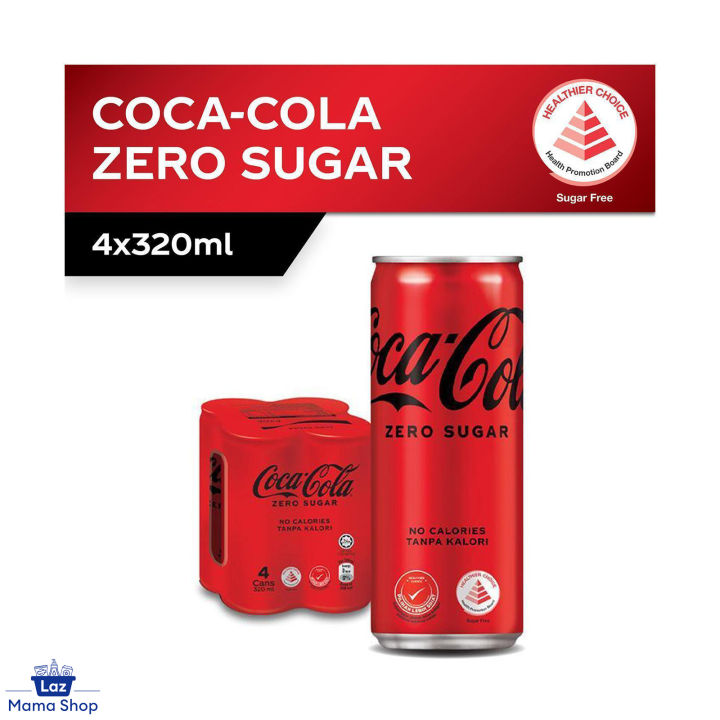Coca-Cola Zero Sugar (4 X 320ML) - [Packaging May Vary] (Laz Mama Shop) | Lazada Singapore