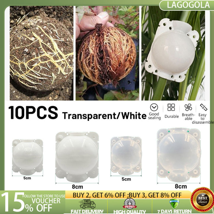 10PCS Marcotting Ball Transparent High Pressure Plant Box Grafting Ball ...