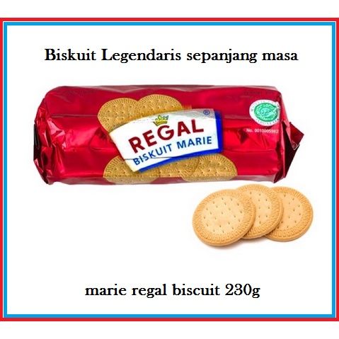 Biskuit Marie Regal 230g | Roti Marie Legendaris sepanjang masa ...