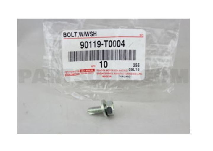 (ของแท้) 90119-T0004 โบลท์ น๊อต ยึดแก้ม ซุ้มบังโคลนล้อหน้า โตโยต้า วี ...