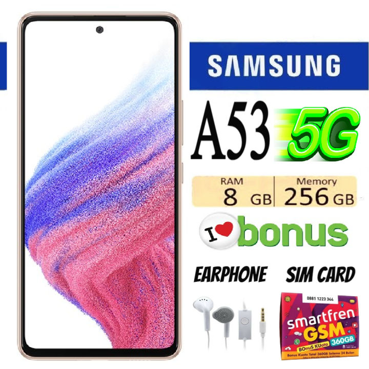 SAMSUNG GALAXY A53 5G RAM 8/128 GB & 8/256 GB - Free Sim Card | Lazada ...