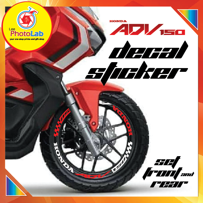 Honda ADV 150 MAGs (Decal Sticker front and rear) set B | Lazada PH