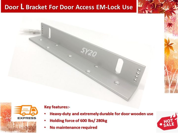 L Bracket untuk akses pintu (penggunaan EM-Lock) | Lazada