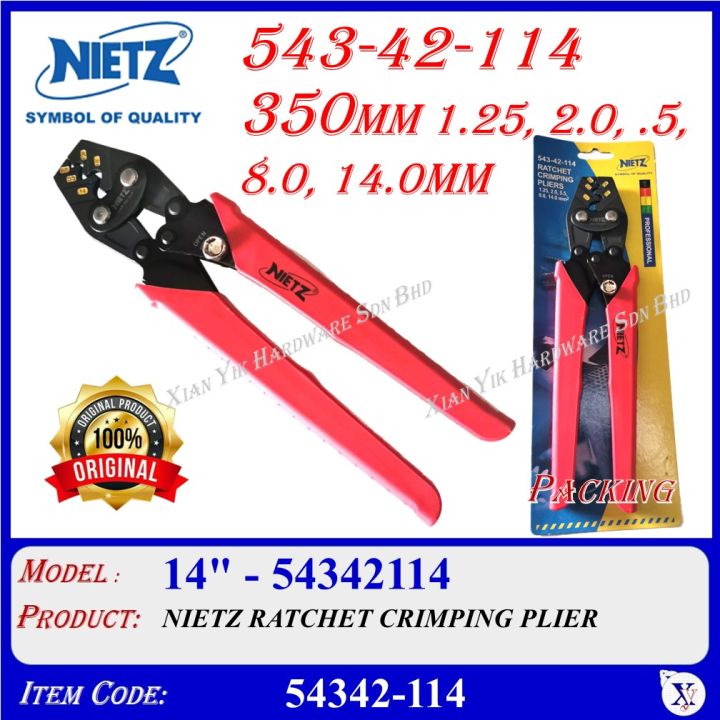 54342-114 (14" - 54342114) NIETZ RATCHET CRIMPING PLIER 543-42-114 | Lazada