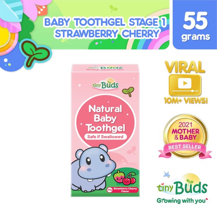 Tiny Buds Baby Toothgel Stage 1 - Strawberry Cherry | Lazada PH