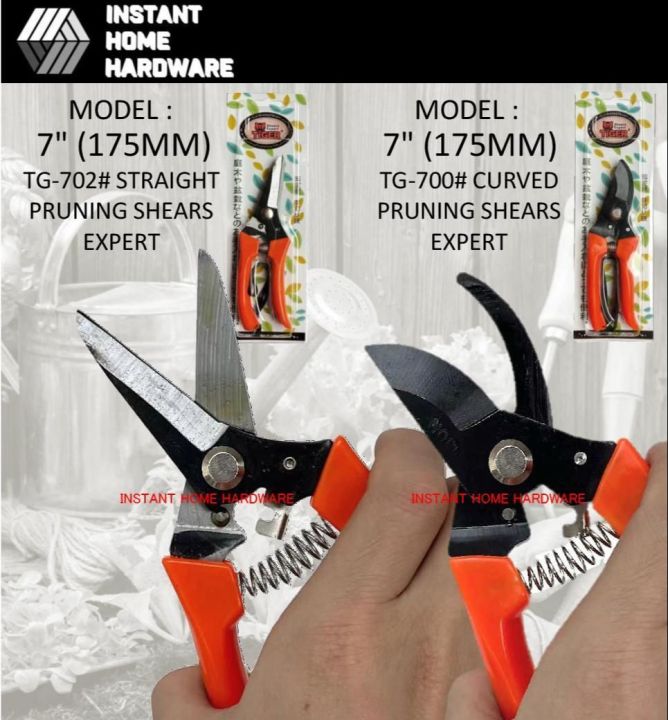 TIGER Straight Pruning Shears Expert & TIGER Curved Pruning Shears ...