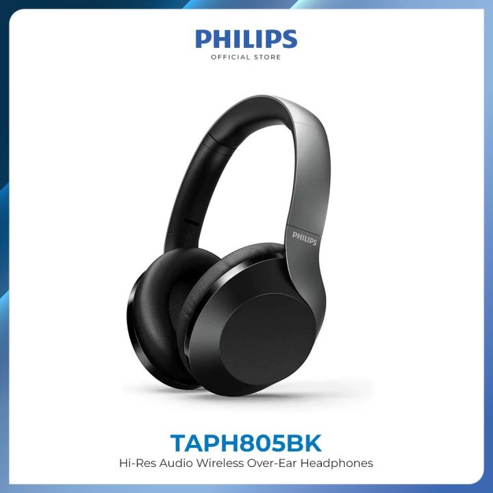 Philips TAPH805 Hi-Res Audio Wireless Over-Ear Headphones | Lazada PH