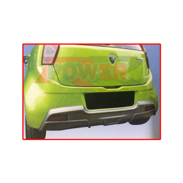Proton Iriz (2015) OEM Style Rear Back Bumper Skirt Skirting Lower Lip ...
