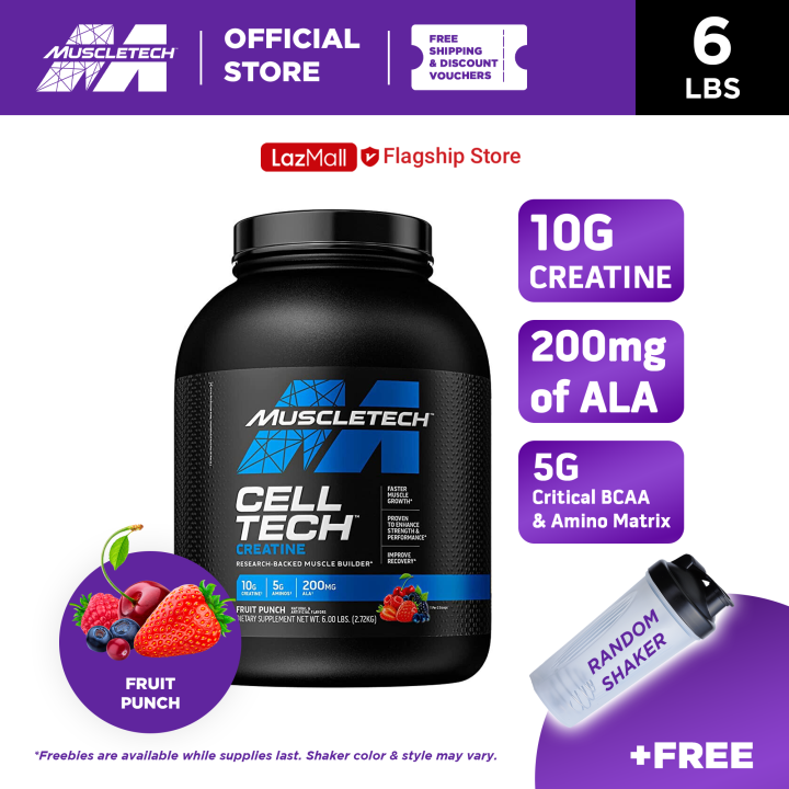 MuscleTech Cell-Tech Creatine Powder | Post Workout Recovery Drink 6 ...