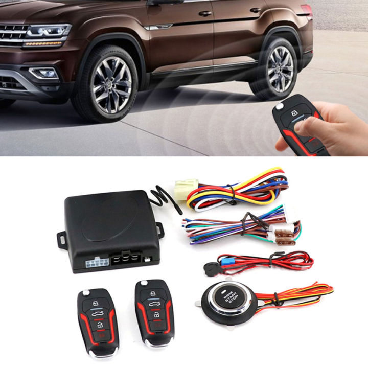 Car Universal Remote Start Stop Kit Keyless Control Alarm Engine Trunk ...