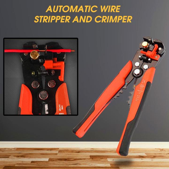AUTOMATIC WIRE STRIPPER AND CRIMPER 3 colors (Orange) | Lazada PH