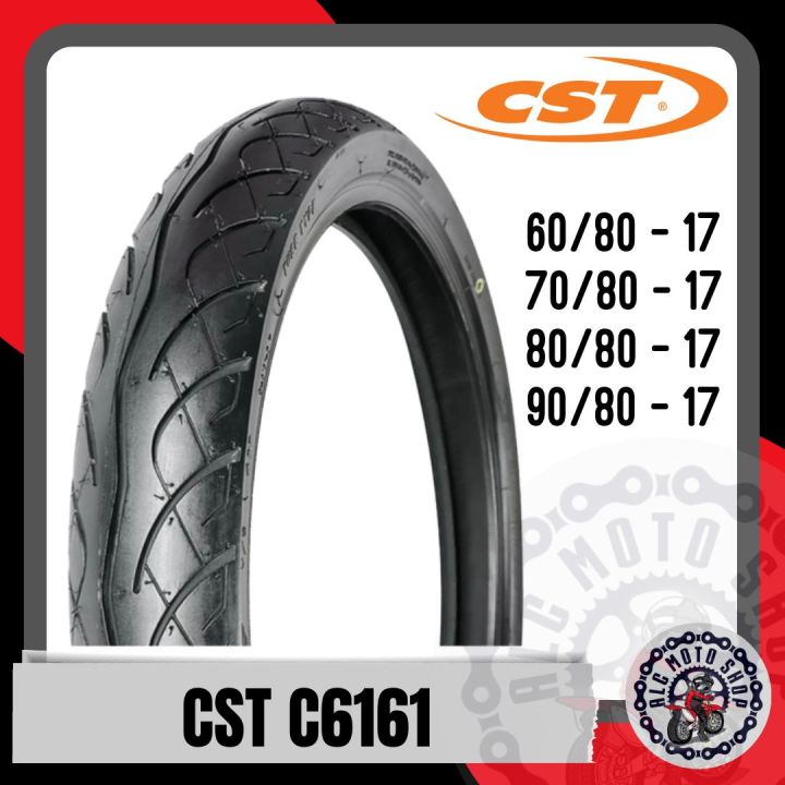 CST C6161 - QUALITY TUBE TYPE TIRE - MOTORCYCLE SIZE 17 - 60/80 70/80 ...
