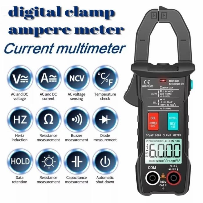 TANG SMART DIGITAL CLAMP AMPERE METER AC/DC CAPACITANCE - ABINAYA7 ...