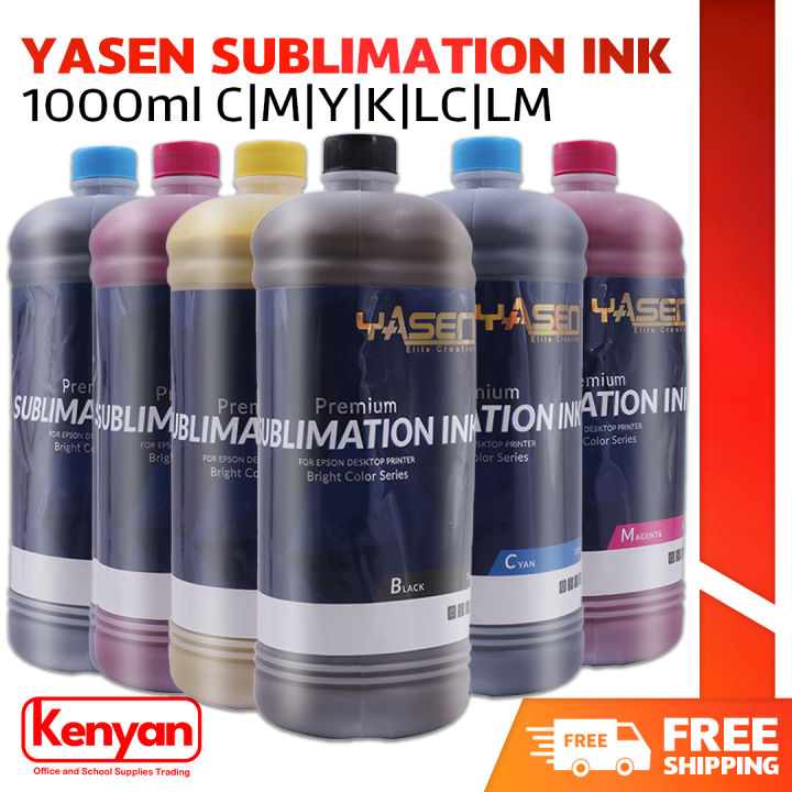 Yasen Sublimation Ink Refill 1 Liter for Inkjet Printer Sublimation ...