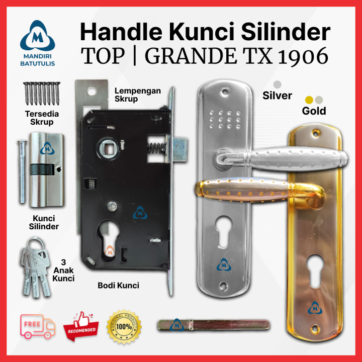 Konci pintu TOP GRANDE SILINDER komplit / Handle Pintu gagang tarikan ...