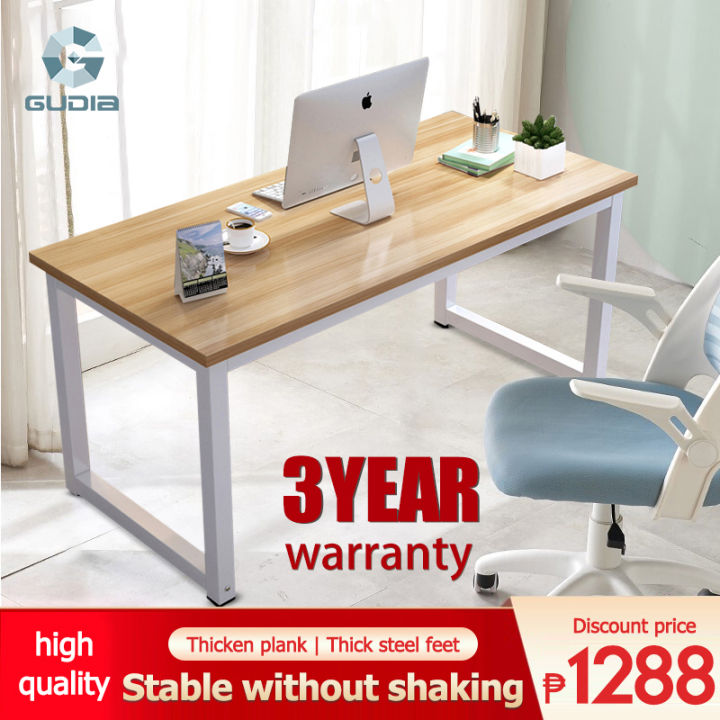 Gudia computer table office desks 1.6CM thick solid wood working table ...