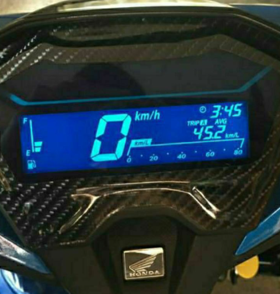 Honda Click 125/150i V2 Panel Protector with film (Carbon Vinyl Sticker ...