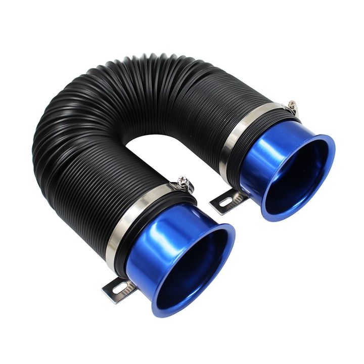 Universal 1M Flexible Car Engine Cold Air Intake Hose Inlet Ducting ...