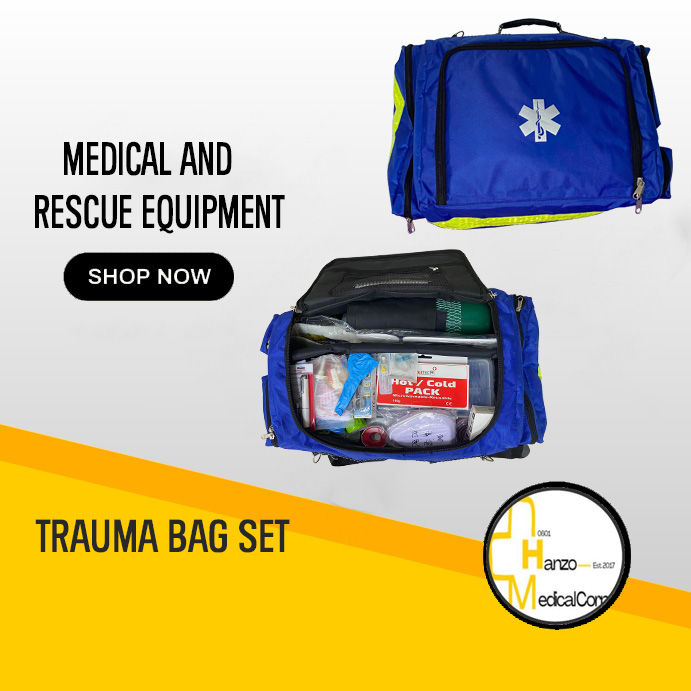 EMERGENCY OUTDOOR BAG KIT / TRAUMA BAG COMPLETE SET / FAMILY MEDICAL ...