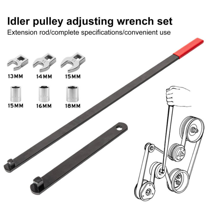 8Pcs Idler Pulley Adjustment Wrench Belt Tension Tensioning Adjuster ...