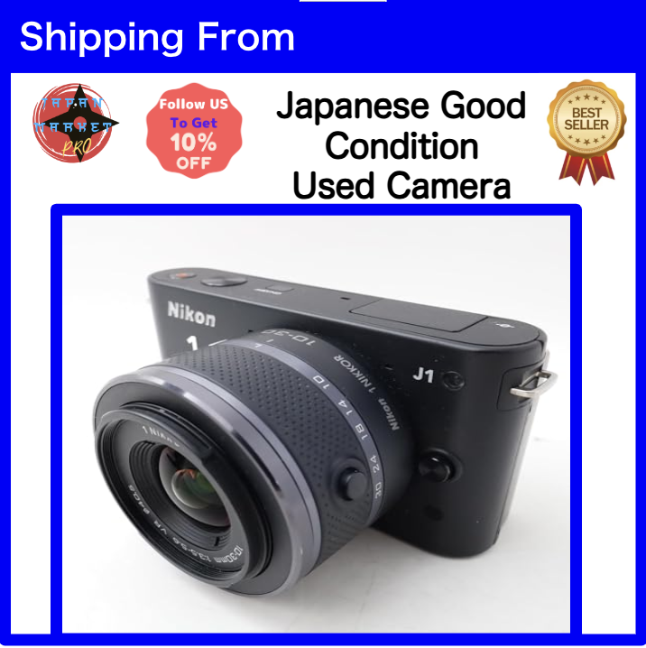 [Japan Used Camera]Nikon mirrorless single-lens camera Nikon 1 J1 standard zoom lens kit black ...