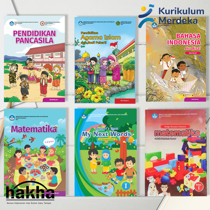 Buku Paket Pelajaran Kelas 1 SD Kurikulum Merdeka 2024 Terbaru | Lazada ...